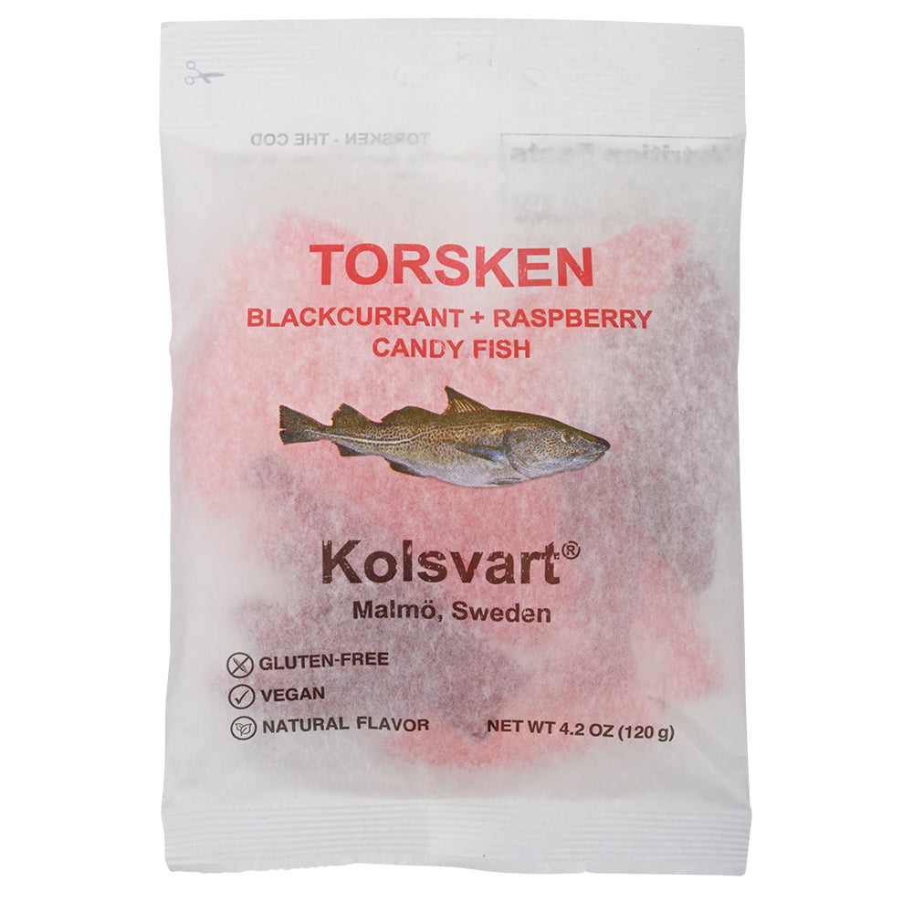 Kolsvart Blackcurrant & Raspberry Candy Fish – Market Hall Foods