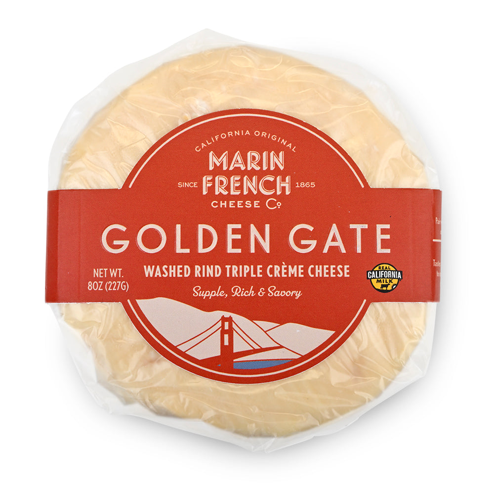 Marin French Golden Gate Washed Rind Triple Creme Cheese – Market Hall ...