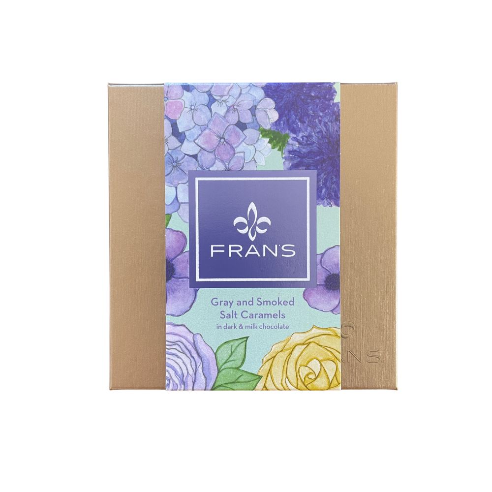 20-Piece Gray & Smoked Salt Caramels Spring Gift Box from Fran's Choco ...